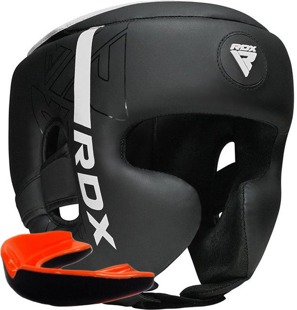 Боксерский шлем RDX F6 KARA Matte L капа в комплекте White (HGR-F6MW-L ...