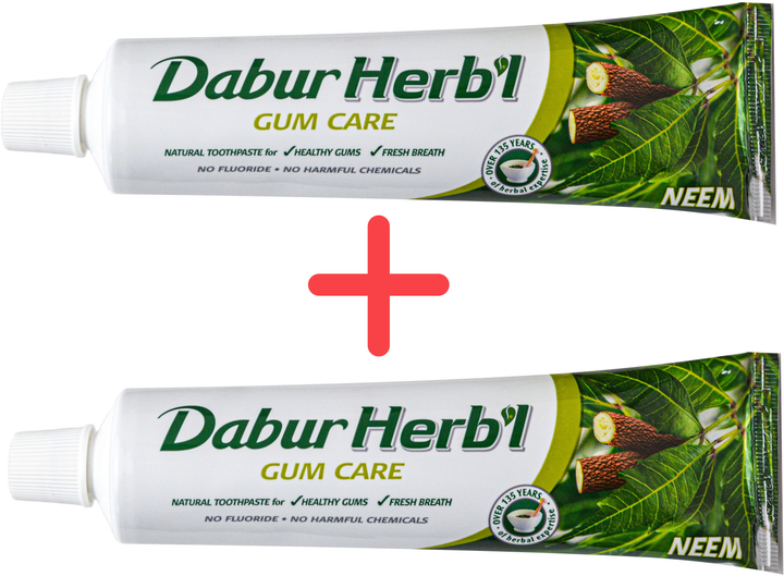 Упаковка зубной пасты Dabur Herb'l Gum Care 150 г х 2 шт (6291069707144 ...