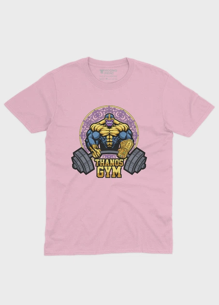 Футболка MODNO з принтом супезлодія - Танос 122-128 см Блідо-рожевий (TS001-1-LPINKJ-006-019-012 ...