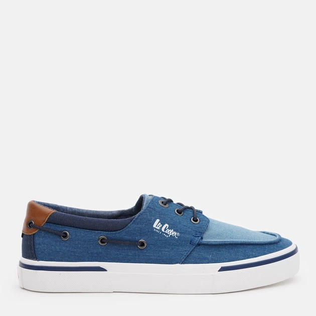 Чоловічі топсайдери Lee Cooper LC003013-BLU 43 28.8 см Блакитні ...