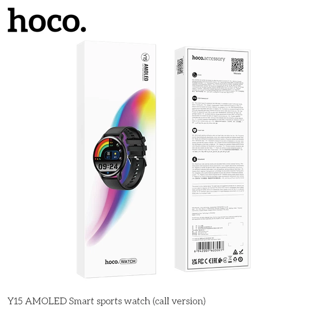 Smart Watch Hoco Y15 AMOLED Smart sports watch (call version) black ...