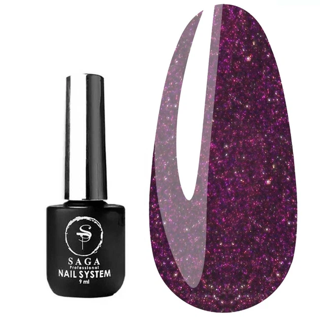 Гель-лак SAGA Cat CHAMELEON №CC 07 светоотражающий розовый 9 мл ...