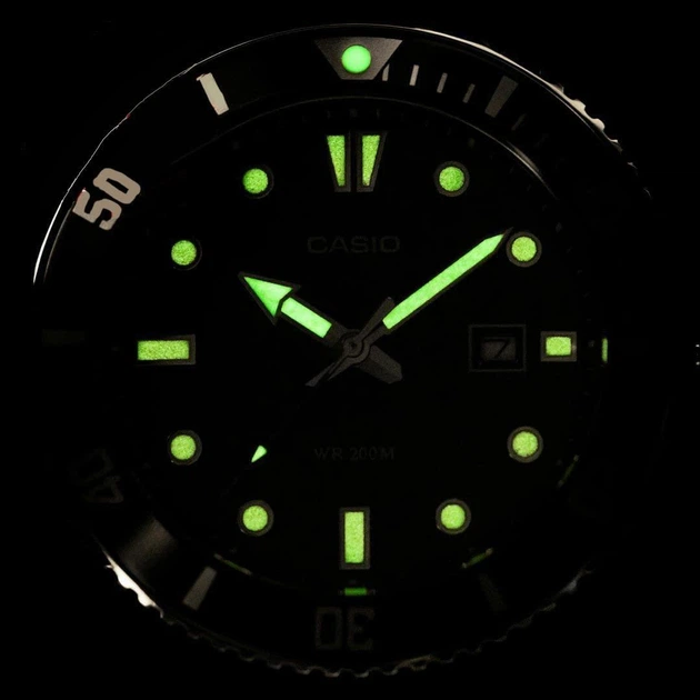 Часы наручные кварцевые мужские водонепроницаемые Casio MDV-107D-1A1V – купить онлайн на ROZETKA