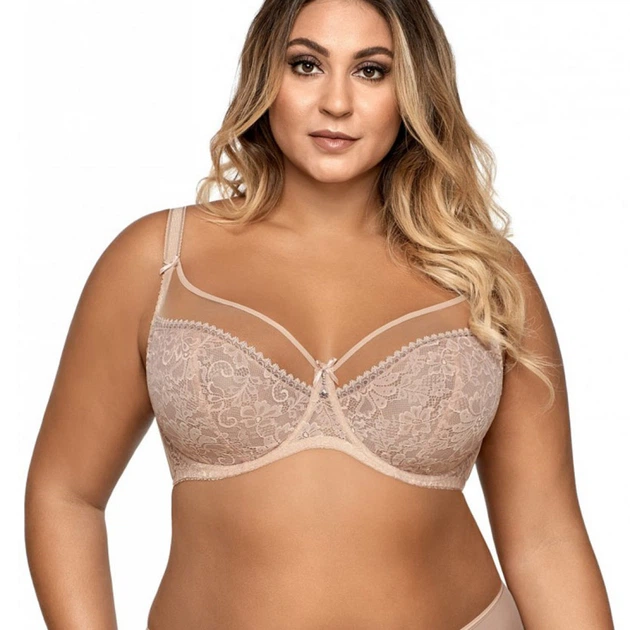 М'який бюстгальтер із ніжного тюля і мережива Ava 1396 Crystal бежевий 90E от продавца: ACCESO ...