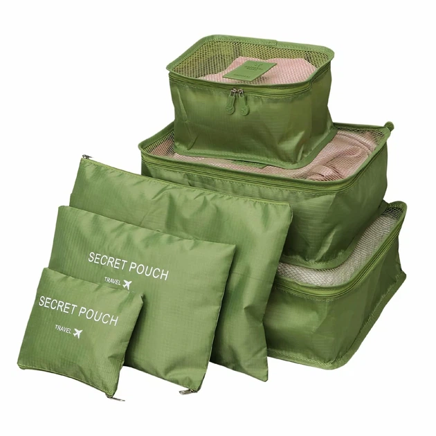 Набір органайзерів для валізи 6 шт Secret Pouch Travel Оливковий 1009747 Other 2 від продавця