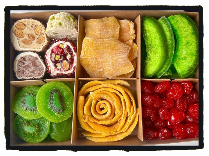 Подарочный набор орехи/сухофрукты/рахат лукум #13 700г+- – фото, отзывы ...