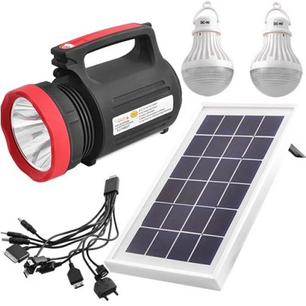 Мощный фонарь с повербанком и солнечной панелью SILVER GS-330 Power ...