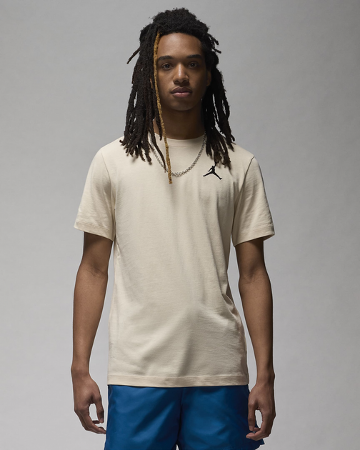 Футболка JORDAN MJ JUMPMAN EMB SS CREW S Бежевий DC7485-203 від ...