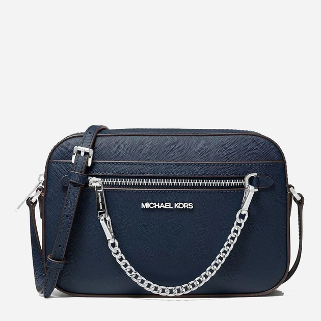 Сумка кросс-боди женская кожаная Michael Kors 125403402 Синяя ...
