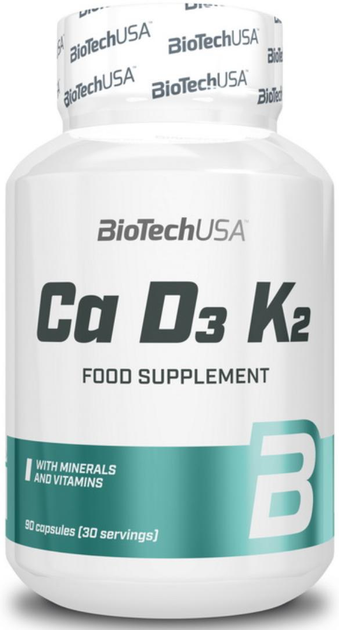 Кальций Д3 К2 BioTech Ca D3 K2 90 капс – фото, отзывы, характеристики в ...