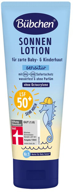 Солнцезащитное молочко Bubchen Sensitive с коэффициентом защиты SPF 50 ...