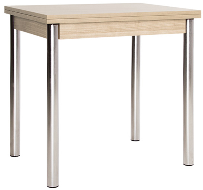 Обеденный стол Nowy Styl KAJA ordf EXT CHROME (25) 600/1200х800 Береза ...