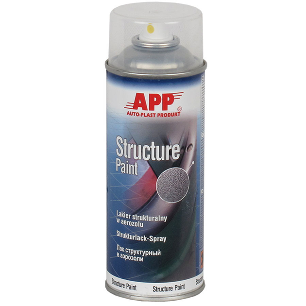 Лак аерозольный структурный для пластика "Bumper Structure Spray", APP ...