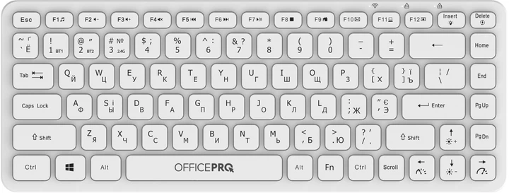 Клавиатура беспроводная OfficePro SK790W Белая (SK790WH) 276033 – фото ...