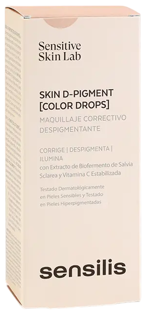 Тональна основа Sensilis Skin D-Pigment Color Drops 01 Beige 30 мл (8428749943105) – купити ...