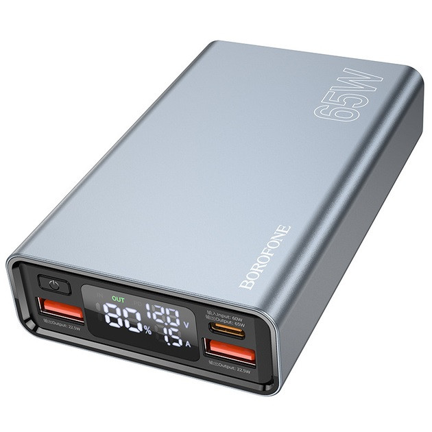 Power bank Borofone BJ40 65W PD20W+QC3.0 15000 mAh с быстрой зарядкой и ...