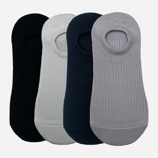 Набір чоловічих слідів бавовняних Premier Socks 887К 39-41 4 пари Чорний/Сірий/Білий/Синій ...