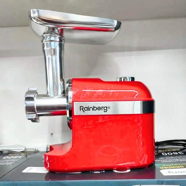 Мясорубка электрическая Rainberg RB-2270 3800 Вт с насадкой для томатов красная – фото, отзывы ...
