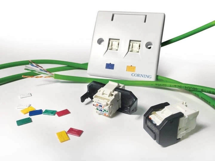 Модуль Corning Keystone RJ-45, UTP, сat.6, белый, FQ100031241 ...