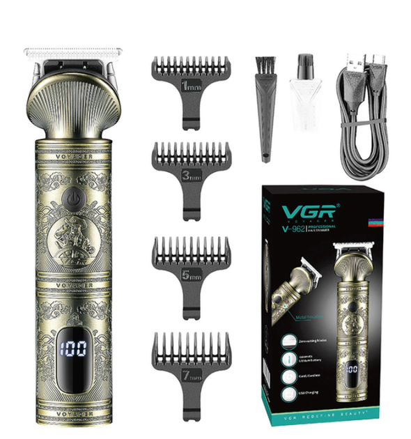Машинка для стрижки волос VGR V-962 аккумуляторная Триммер для бороды и ...