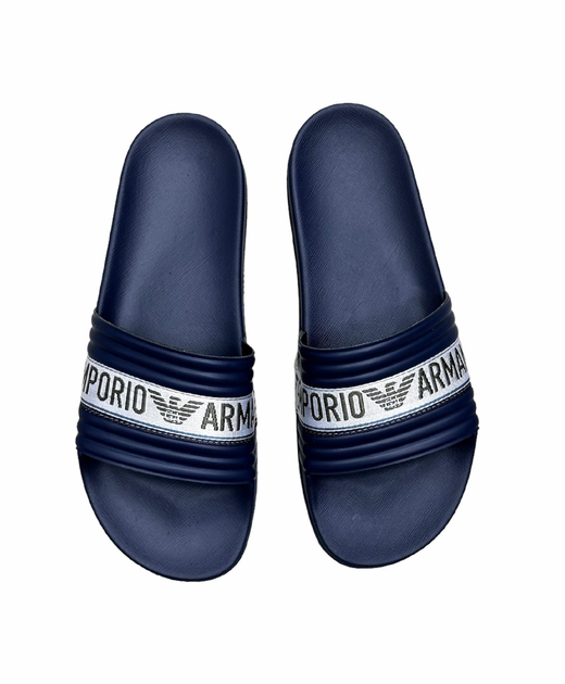 Emporio Armani Мужские шлепанцы обувь для пляжа синий XVPS06-XN999 ...