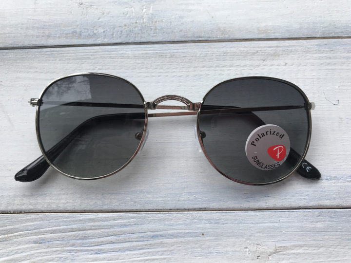 Подростковые очки polarized 3358-2 черные в серебристой оправе 4082399 ...