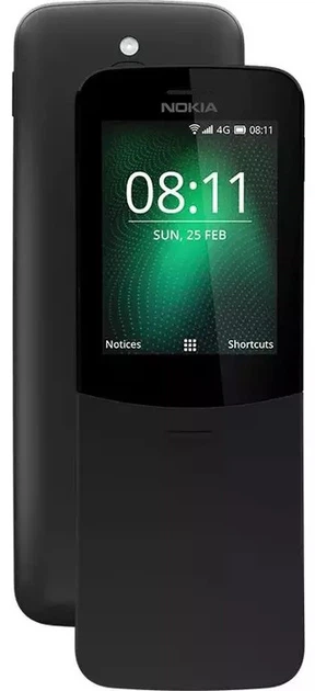 Мобільний телефон Nokia 8110 4G TA-1048 DualSim Black (16ARGB01A05 ...