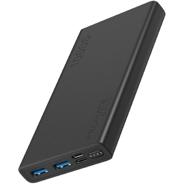 Універсальна мобільна батарея Promate Bolt-10 Black 10000mAh (bolt-10 ...