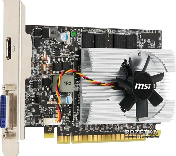 Видеокарта MSI PCI-Ex GeForce 210 512MB GDDR2 (64bit) (475/800) (DVI ...
