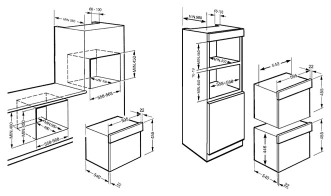 Встраиваемая микроволновая печь SMEG SC45M2 – фото, отзывы ...