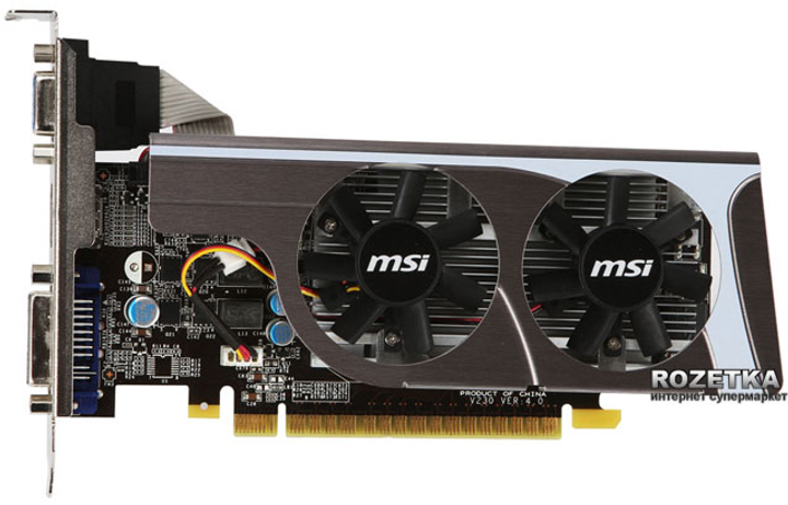 Видеокарта MSI PCI-Ex GeForce GT440 1024MB DDR3 (128bit) (810/1800 ...