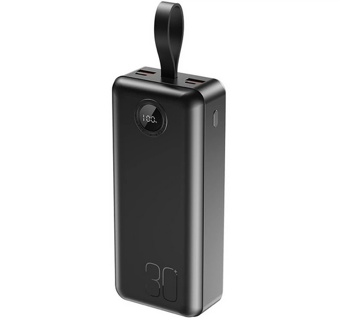 Внешний аккумулятор XO Power Bank PR240 30000 mAh PD20W + QC22.5W with Light Black – фото ...