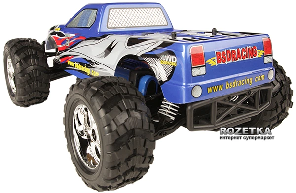 Модель автомобиля BSD Racing Monster Truck 4WD 1:10 2.4Ghz EP (Blue RTR ...