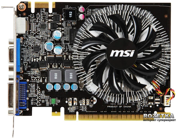 Відеокарта MSI PCI-Ex GeForce GTS 450 1024MB GDDR3 (128bit) (700/1800) (DVI, VGA, HDMI) (N450GTS ...