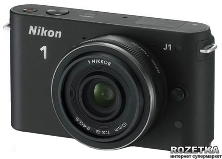 Фотоаппарат Nikon 1 J1 10 mm Kit Black купить на ROZETKA | Отличная ...