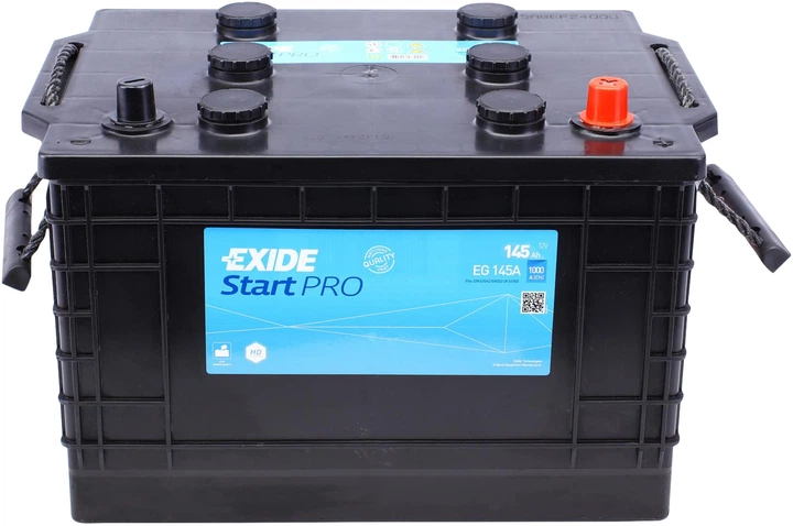 Акумуляторна батарея Exide StartPro 145 А/год 1000 A 360 x 253 x 240 мм (-/+) B00 (EG145A ...