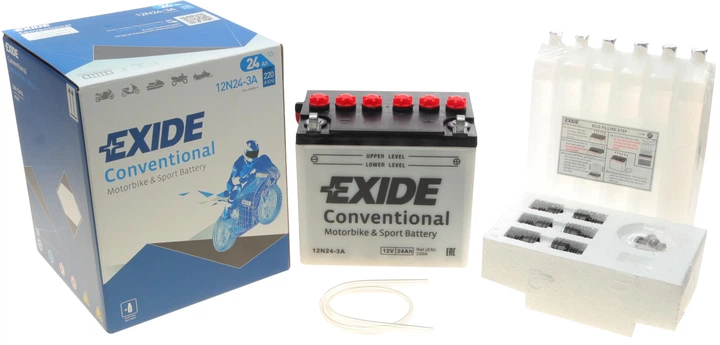 Аккумуляторная батарея Exide 24 А/час 220 A 184 x 124 x 175 мм (-/+) B0 ...