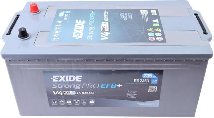 Аккумуляторная батарея Exide Strong Pro EFB+ 235 А/час 1200 A 518 x 279 ...