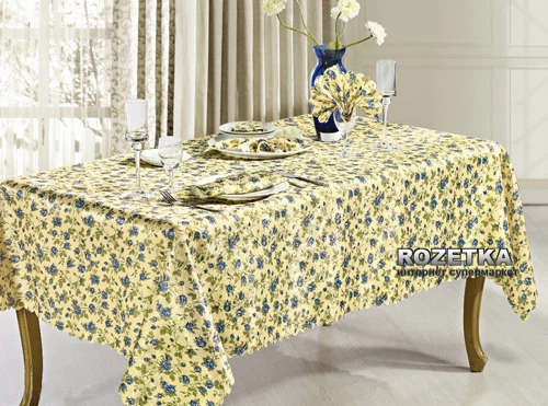 Набор Arya Giardino Скатерть 160х220 + 12 салфеток 30х30 Blue – фото ...