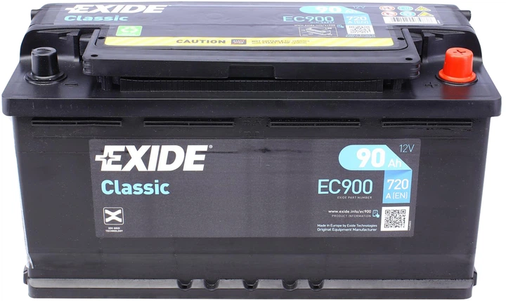 Аккумуляторная батарея Exide Classic 90 А/час 720 A 353 x 175 x 190 мм ...