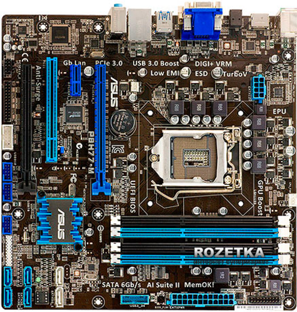 Материнская плата Asus P8H77-M (s1155, Intel H77, 2 x PCI-Ex16) – фото ...