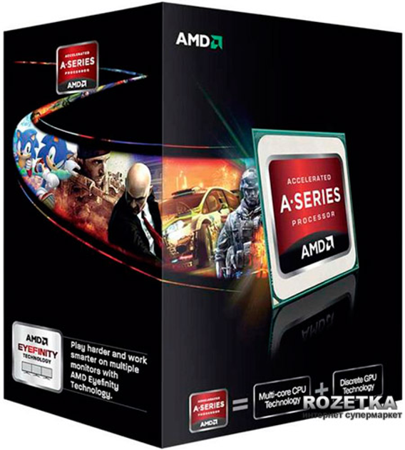 Процессор AMD Trinity A8-5600K 3.6GHz/4MB (AD560KWOHJBOX) sFM2 BOX ...