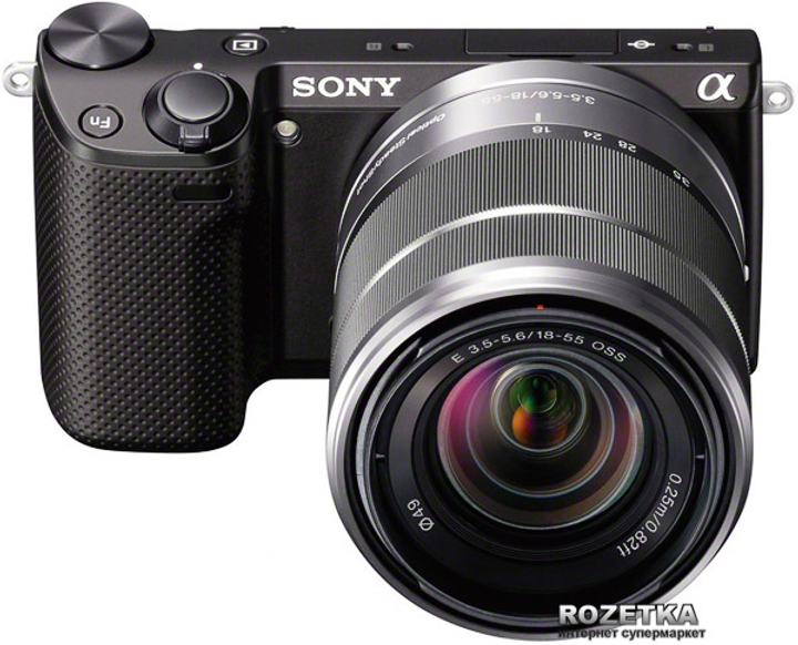 Фотоаппарат Sony Alpha NEX-5RK + Объектив 18-55mm Kit Black (NEX5RKB ...