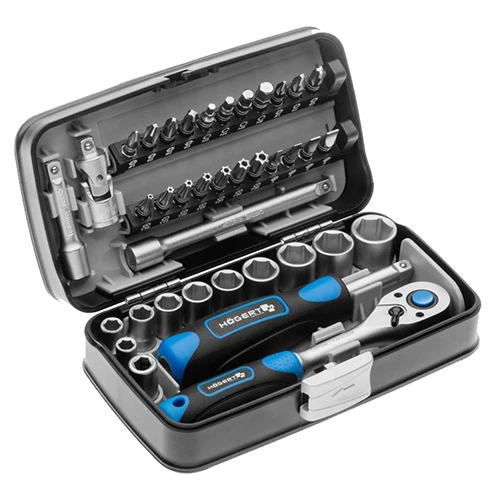 Набор инструмента Hoegert 1/4" 38 ед. 6PT (HT1R462) – фото, отзывы, характеристики в интернет ...