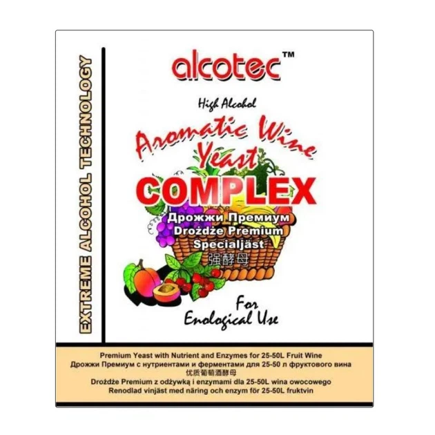 Винні дріжджі Alcotec Aromatic Wine Yeast Complex, 40 г – фото, відгуки, характеристики в ...