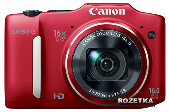 Фотоаппарат Canon PowerShot SX160 IS Red (6801B008) официальная ...