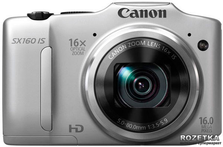 Фотоаппарат Canon PowerShot SX160 IS Silver (6802B008) купить на ...