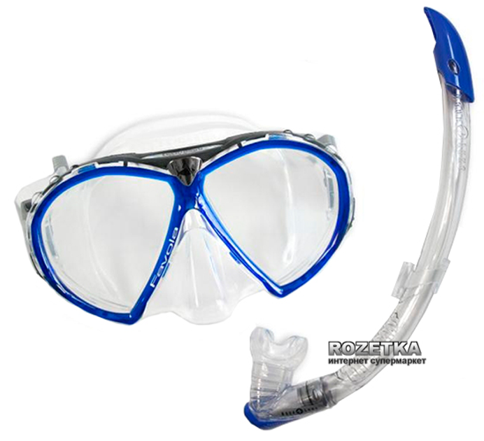 Набор AquaLung маска Favola + трубка Zephyr Blue (111.320) – фото ...