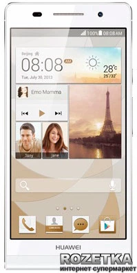 Мобильный телефон Huawei Ascend P6 White – фото, отзывы, характеристики ...