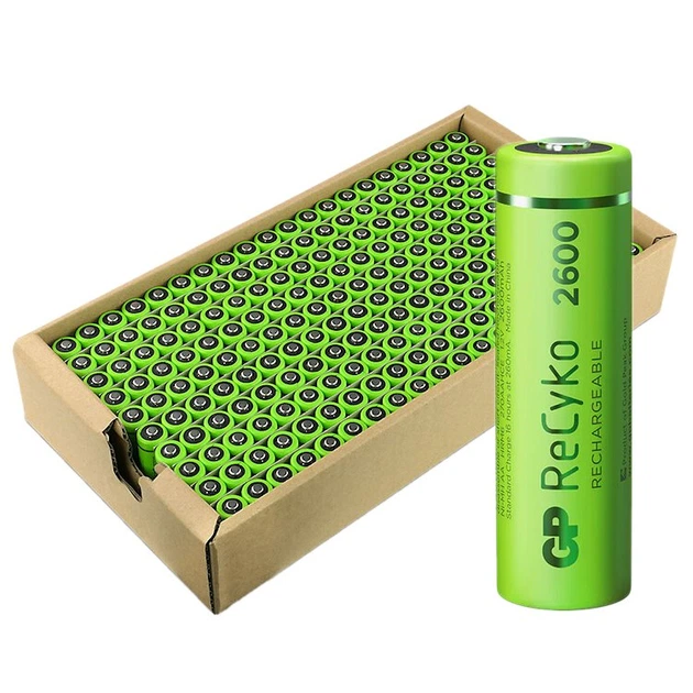 Аккумулятор GP Recyko 2600 Rechargable (Green), AA, 2600mAh, 7.8A, Ni ...